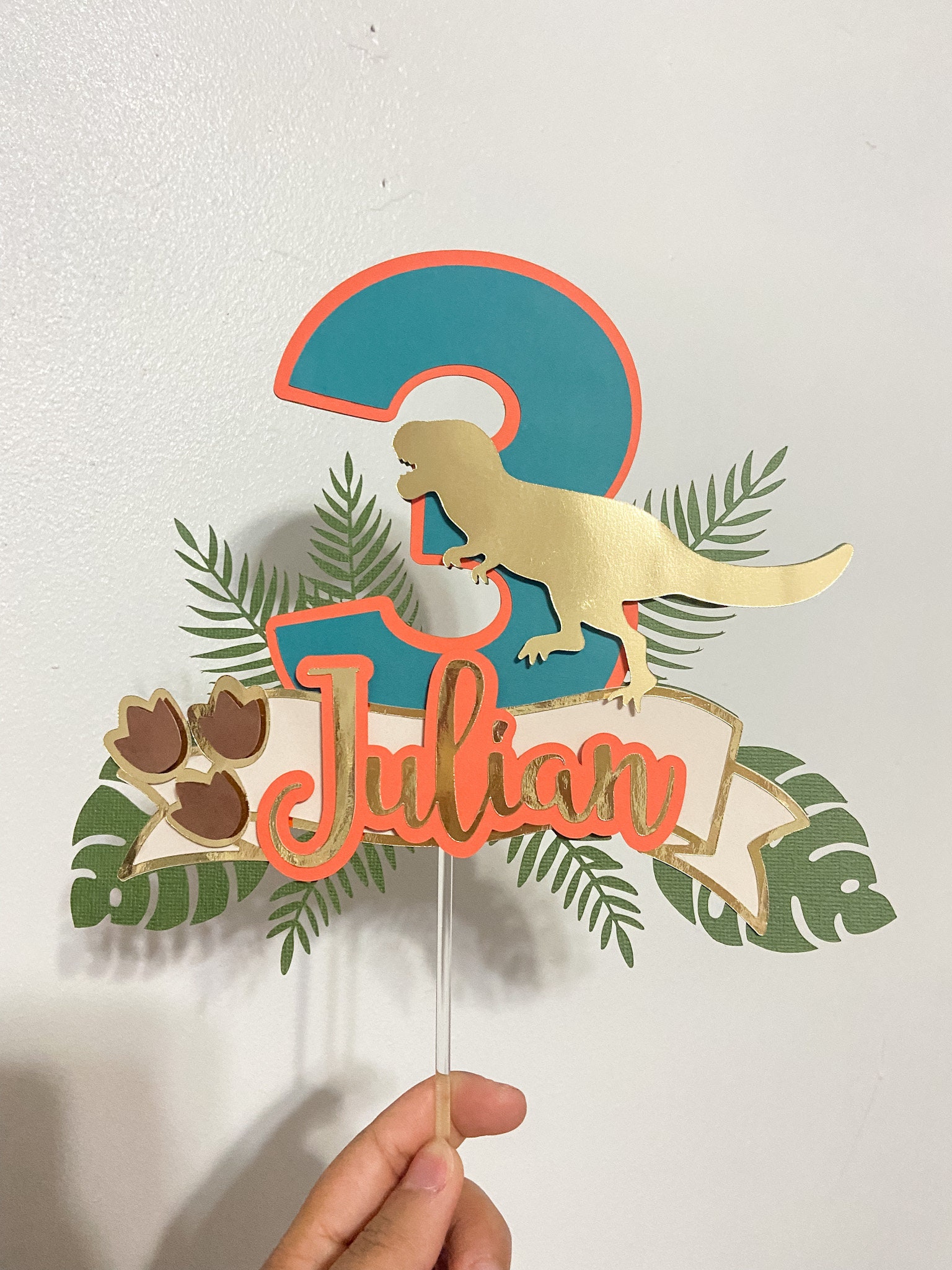 Boy 3 Rex Cake Topper Dino Theme Boy Dinosaur Theme Party - Etsy