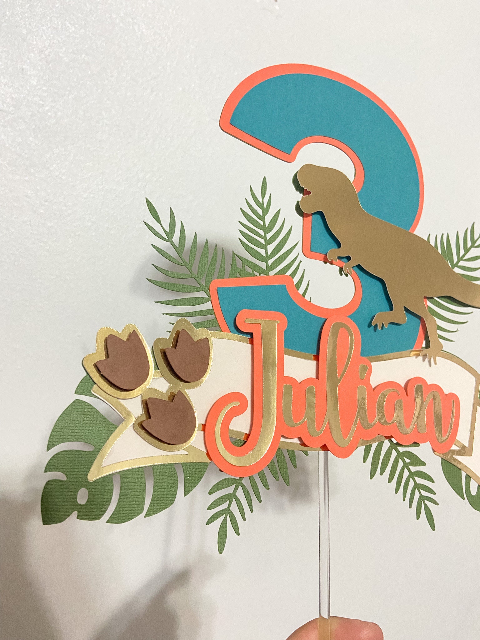 Boy 3 Rex Cake Topper Dino Theme Boy Dinosaur Theme Party - Etsy