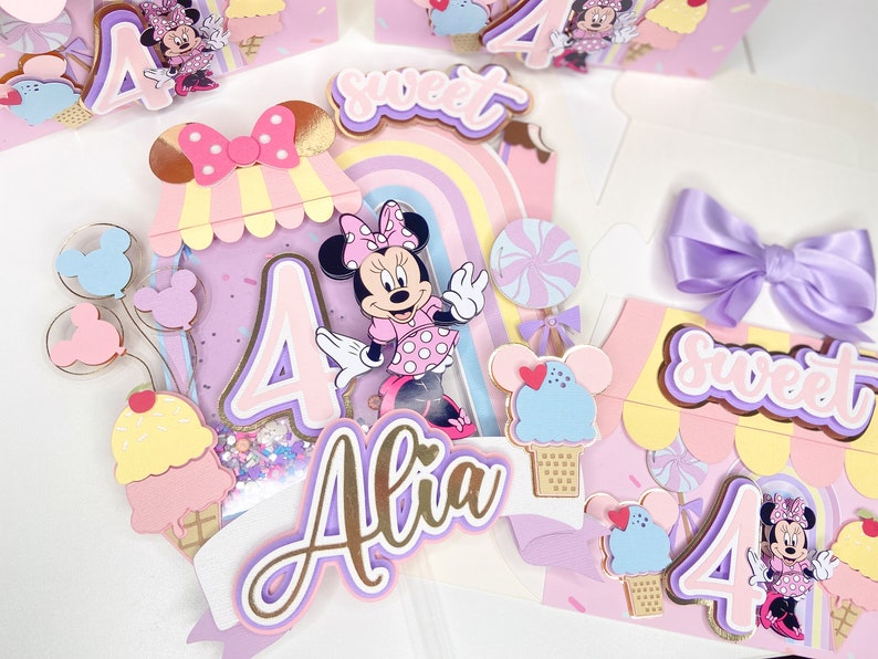 Minnie Mouse Candy Land Favor Boxes Minnie Sweet Birthday - Etsy