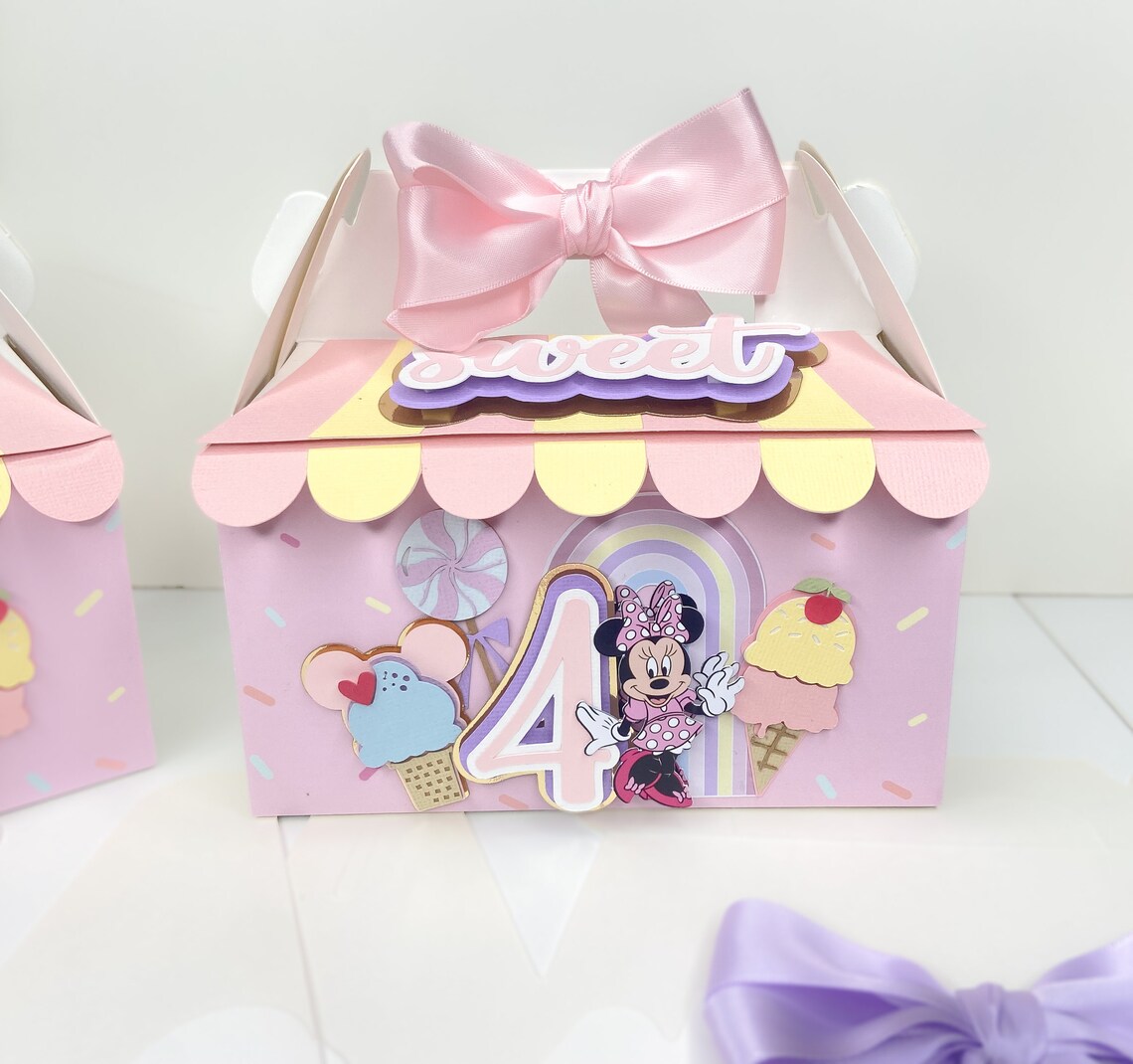 Minnie Mouse Candy Land Favor Boxes Minnie Sweet Birthday - Etsy