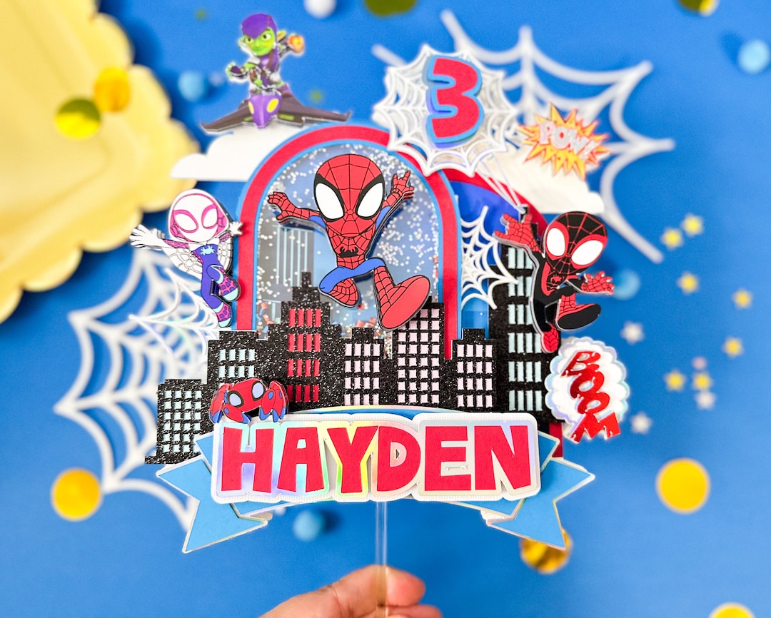 Spidey and Friends Cake Topper | Spidey Cake Topper | Kids Party ...