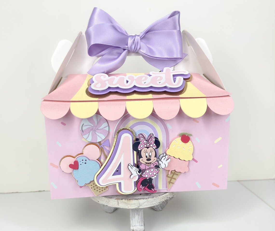 Minnie Mouse Candy Land Favor Boxes Minnie Sweet Birthday - Etsy