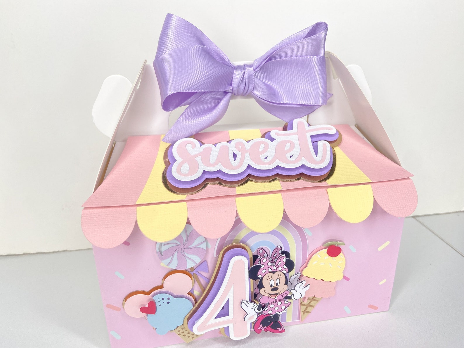 Minnie Mouse Candy Land Favor Boxes Minnie Sweet Birthday - Etsy