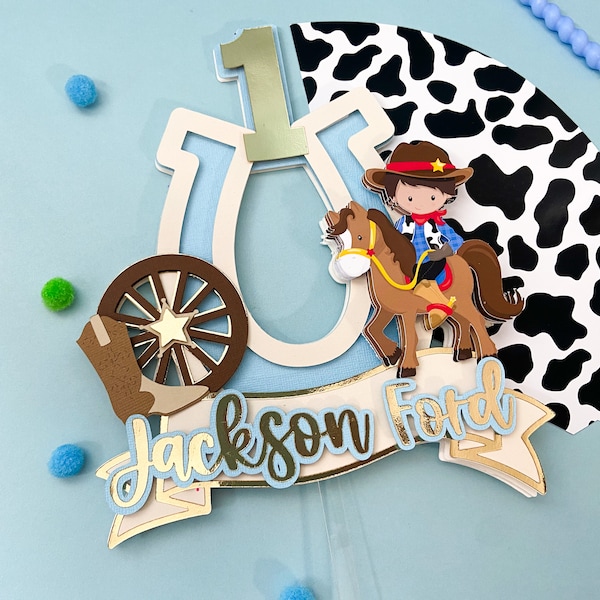Vaquero Cake Topper - Etsy