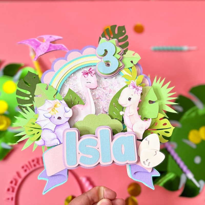 Dinosaur Topper - Etsy