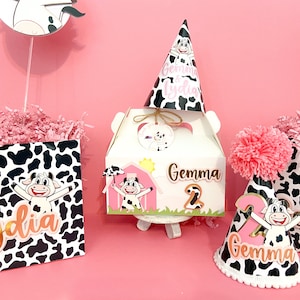 Topper pastel vaca Lola / topper personalizado /Ideas de fiesta ...