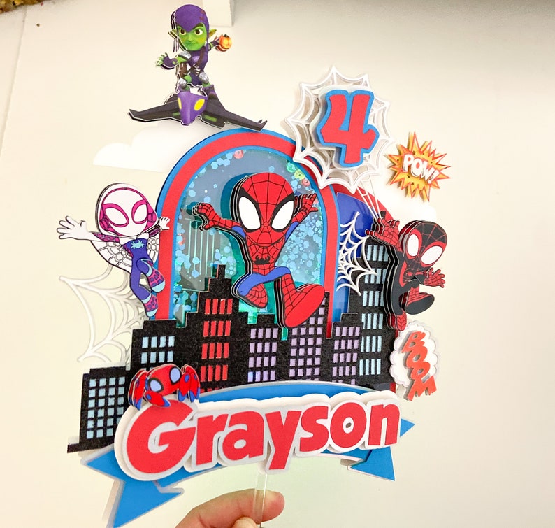 Spidey and Friends Cake Topper Spidey Cake Topper Kids - Etsy