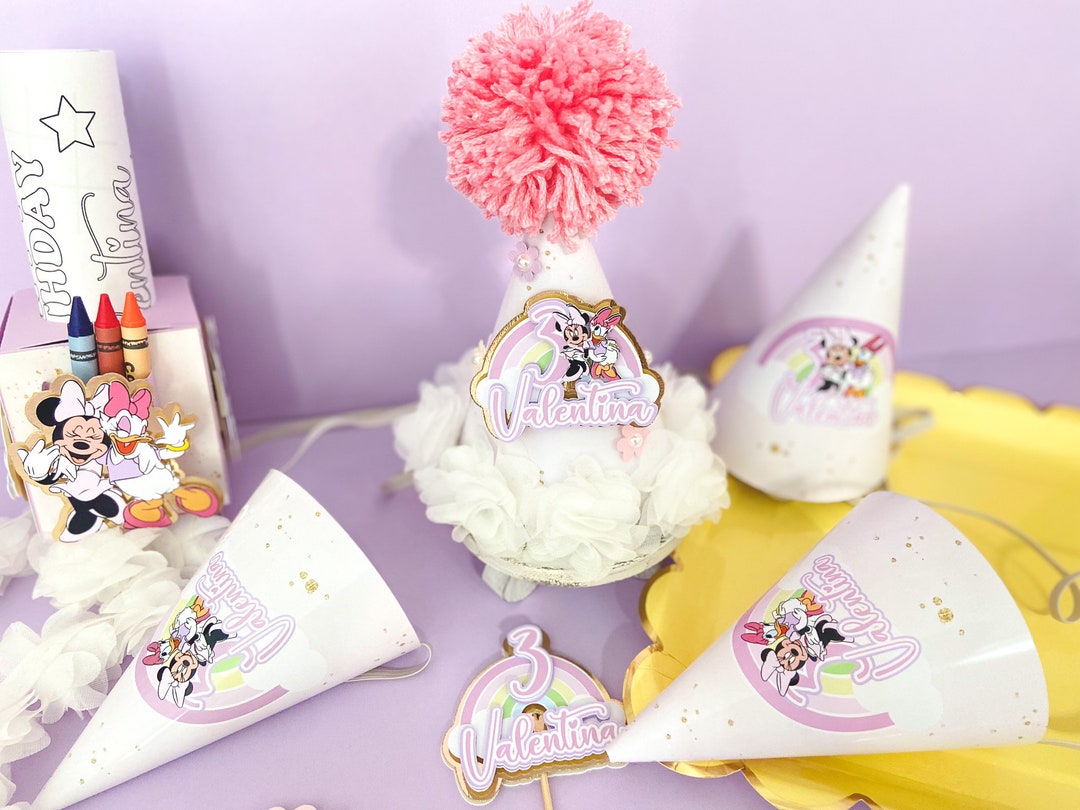 Custom Birthday Party Hats | Personalized Hats | Party Ideas | Minnie ...