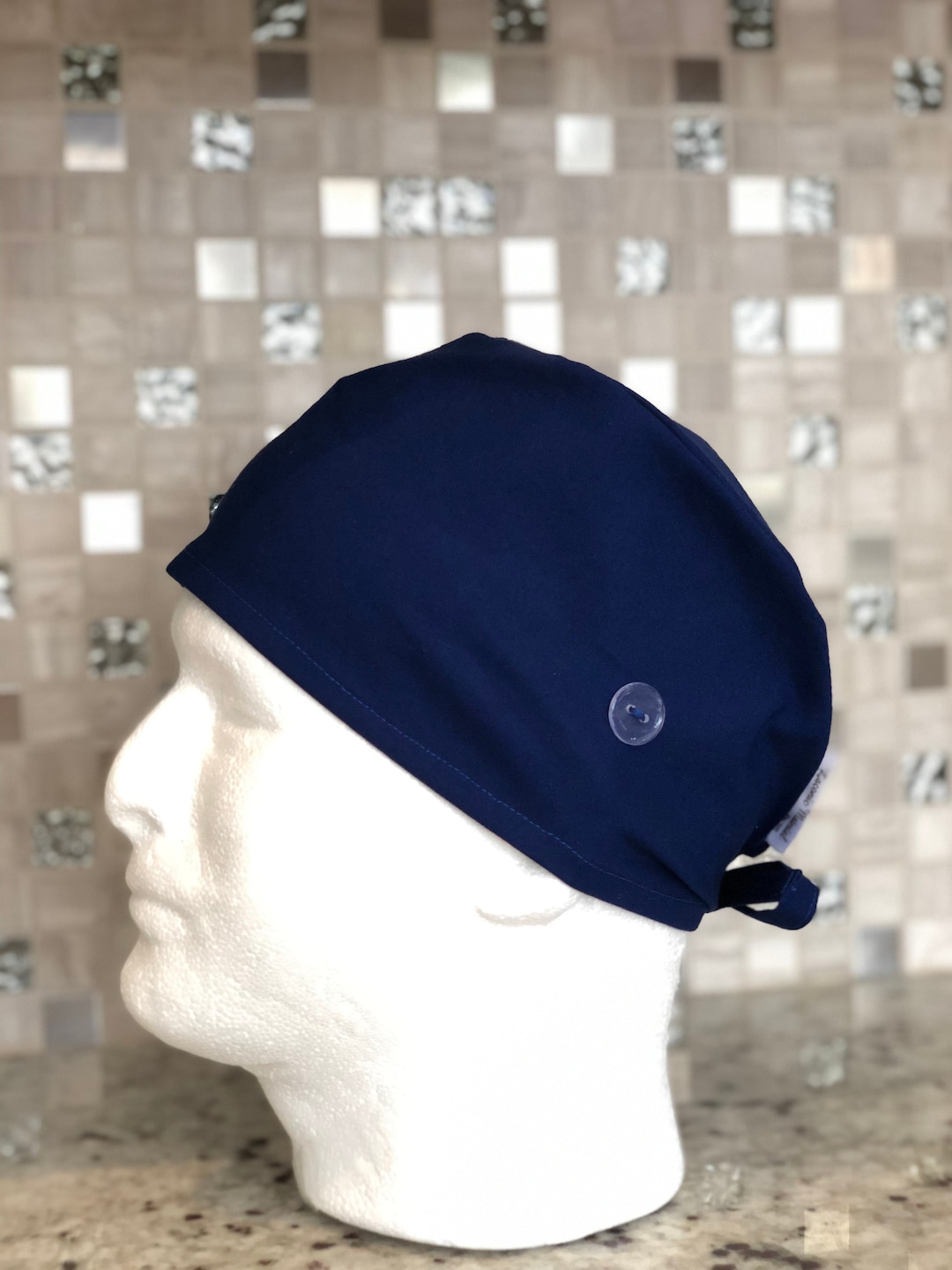 Solid Light Navy Blue Solid Color Surgical Scrub Cap - Etsy