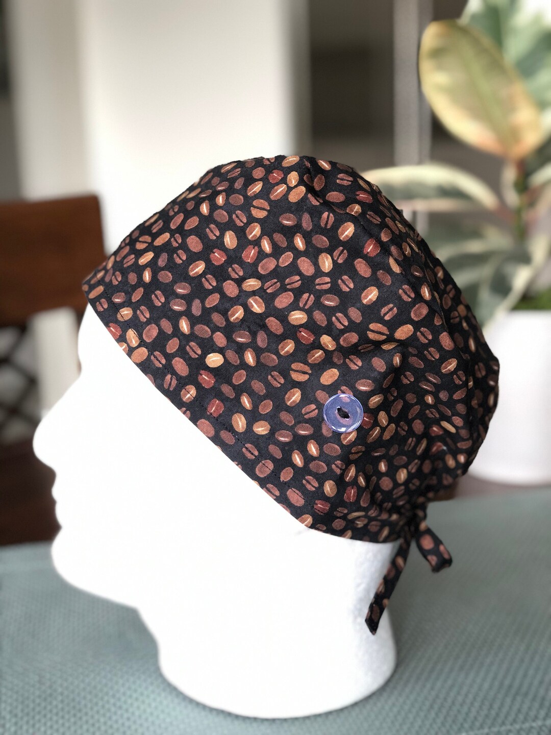 Coffee Bean Brown Bronze Scrub Cap - Etsy