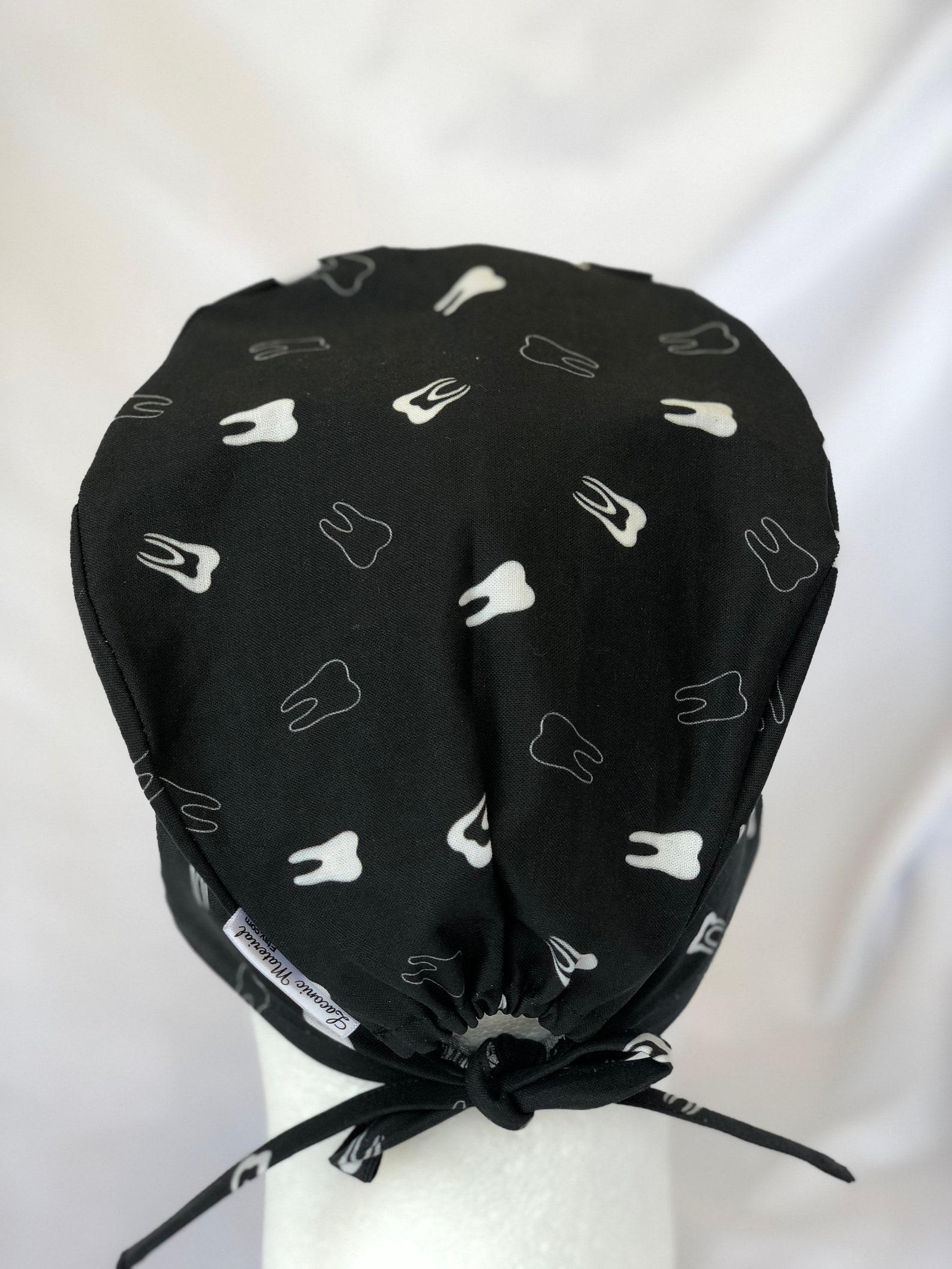 Blackest Black Solid Dental Teeth Scrub Cap - Etsy