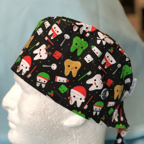 Christmas Smiles Dental Scrub Cap Surgical Cap Scrub Cap. - Etsy