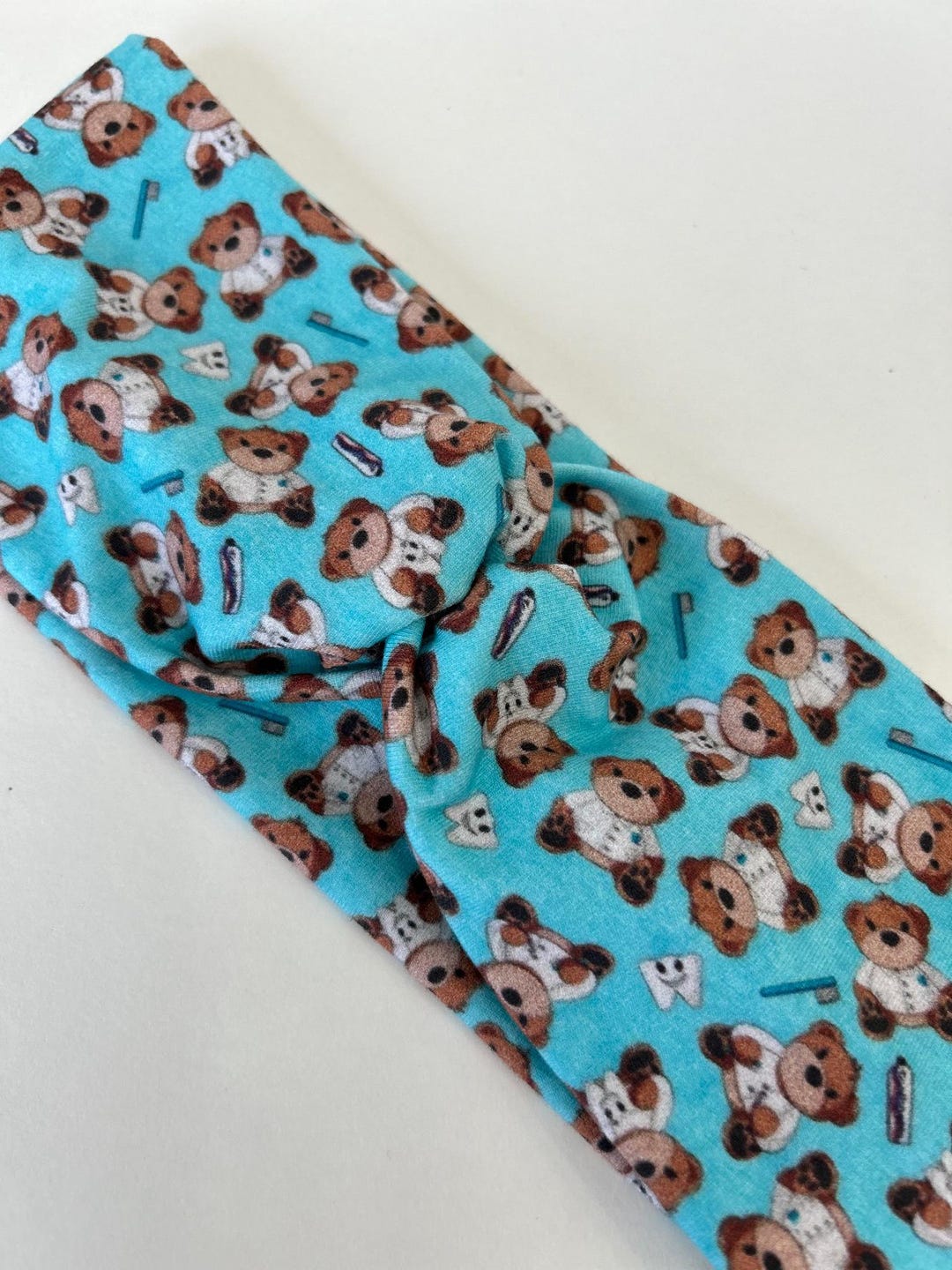 Dental Teddy Bears Toothbrush on Teal Blue Headband - Etsy