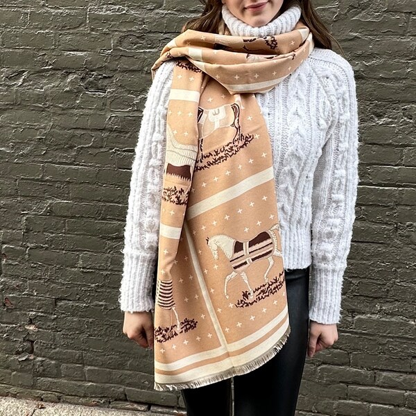 Horse Scarf - Etsy