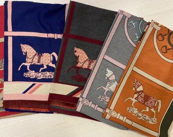 Equestrian Scarf | Etsy