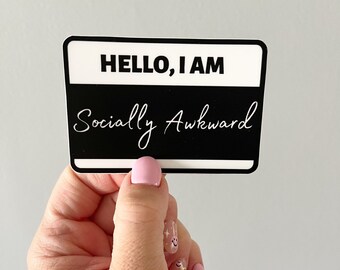 Hello I Am Sticker - Etsy