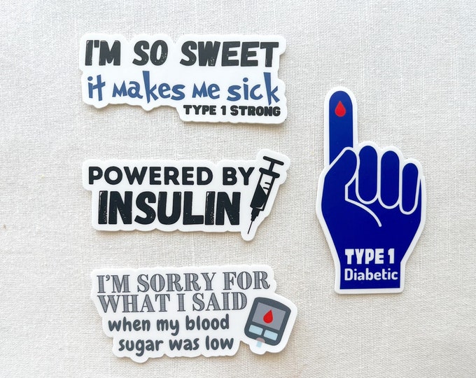 Type 1 Diabetes, Type 1 Diabetes Stickers, T1D Stickers, Stickers for ...