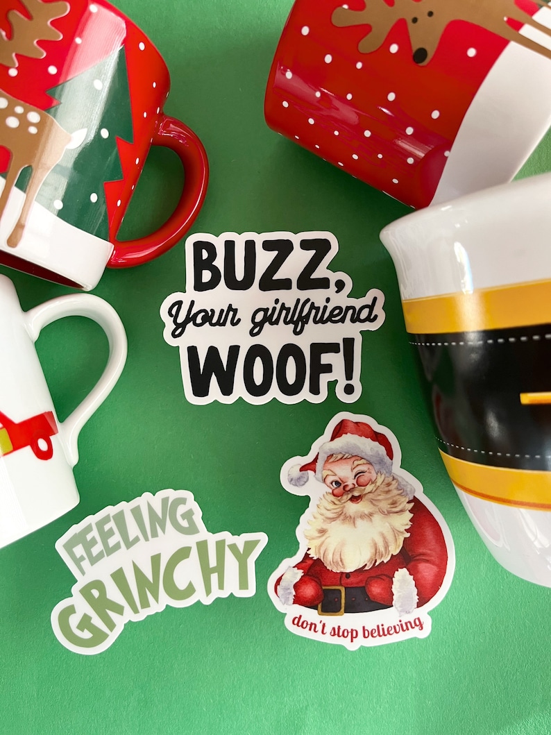 Feeling Grinchy Grinch Stickers the Grinch Movie the Grinch - Etsy