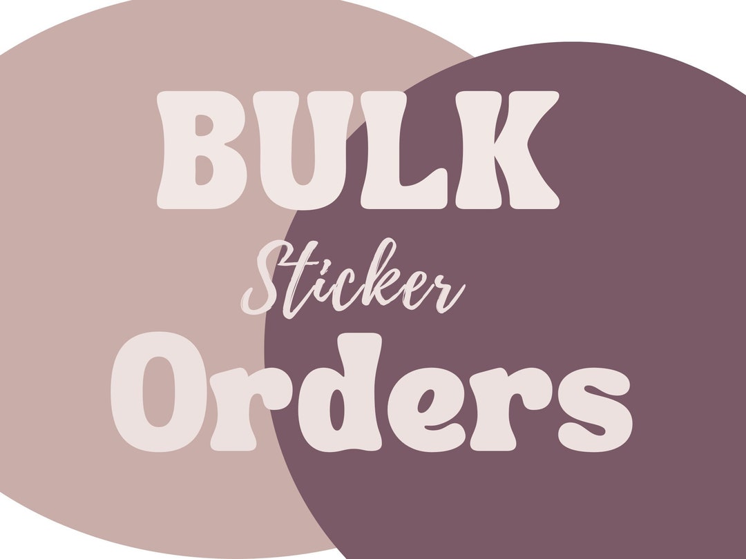 Bulk Order, Sticker Packs, Whole Sale Stickers, Unique Gifts, Gifts for ...