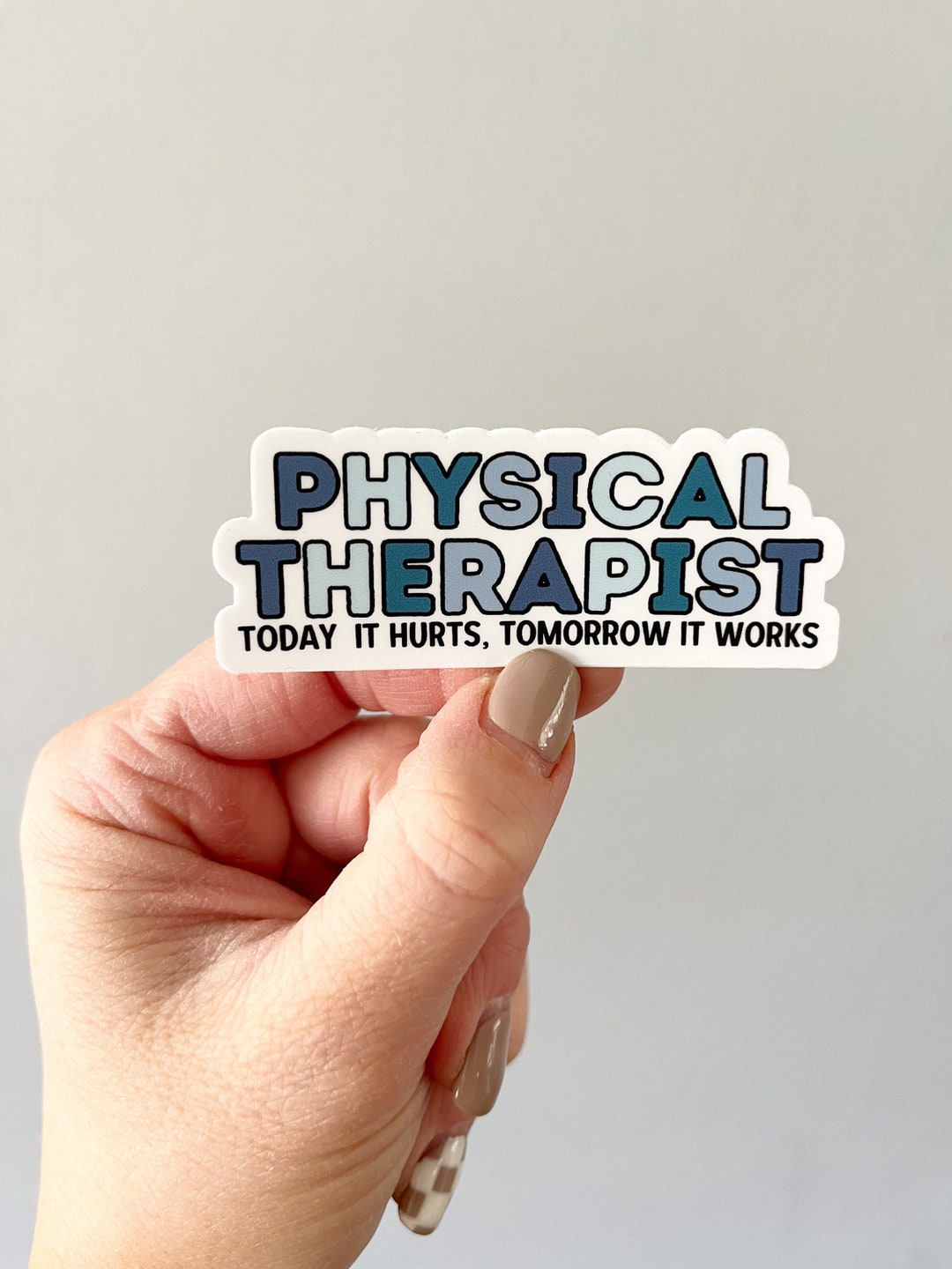 Physical Therapist Sticker, Physical Therapist, Physical Therapy ...