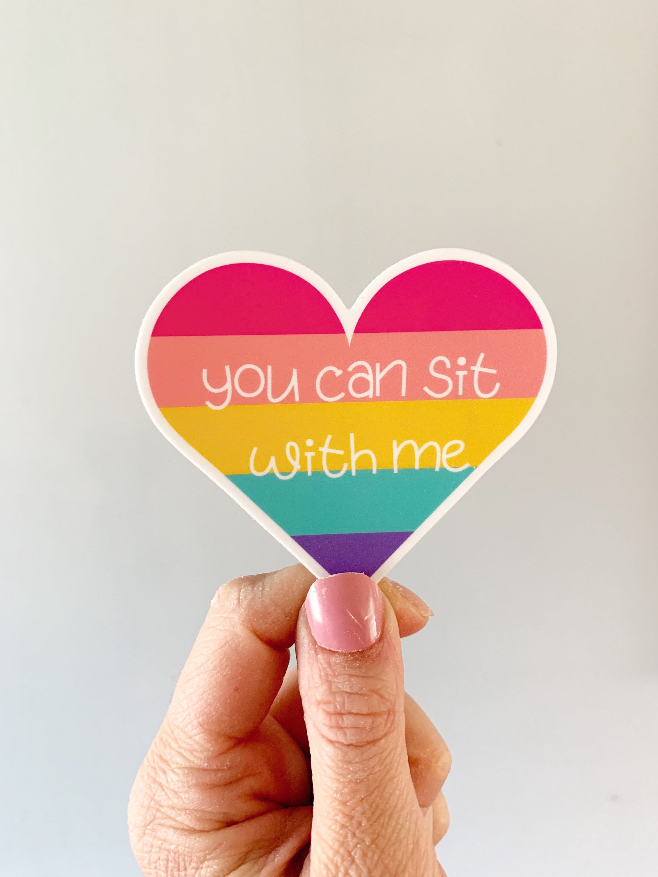 You can sit with me Vinyl Sticker No Bullies Ally Laptop | Etsy