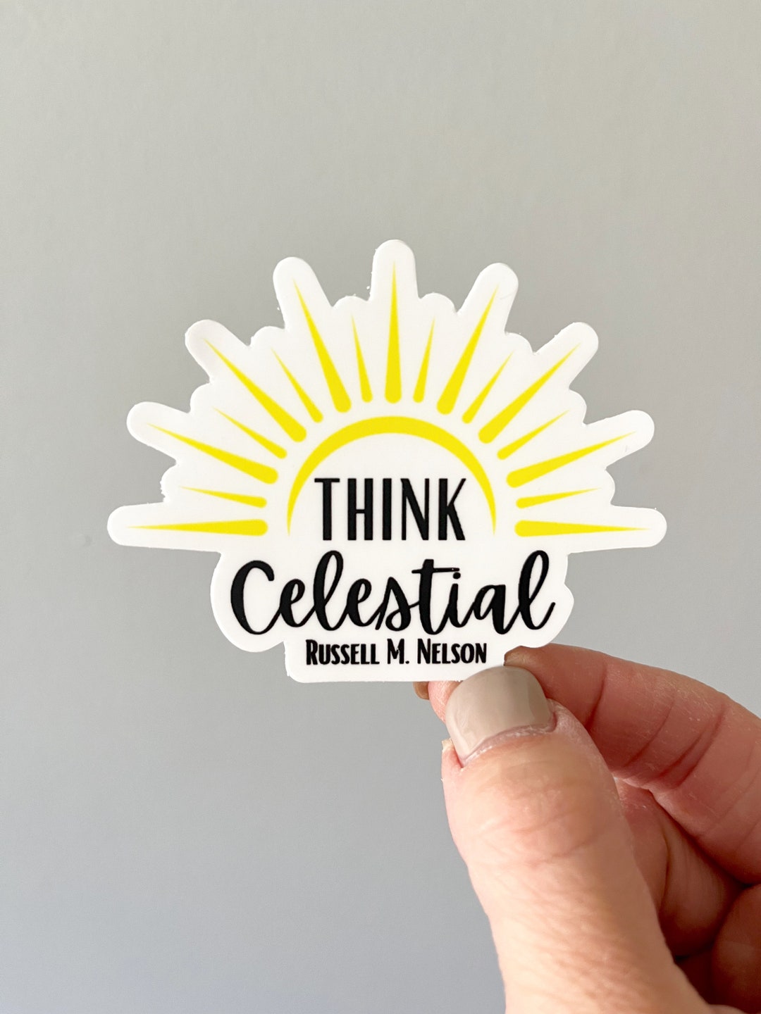 Think Celestial Sticker, Think Celestial, LDS Baptism Gifts, LDS ...