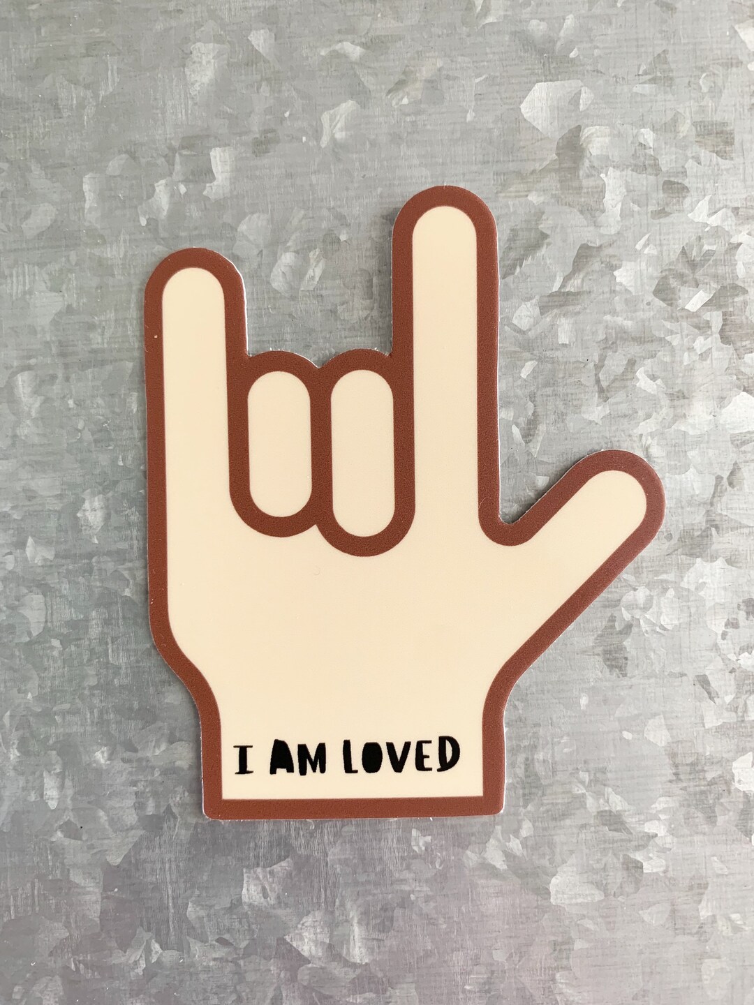 Sign Language Vinyl Sticker, I Love You Sticker, Sign Language Sticker ...