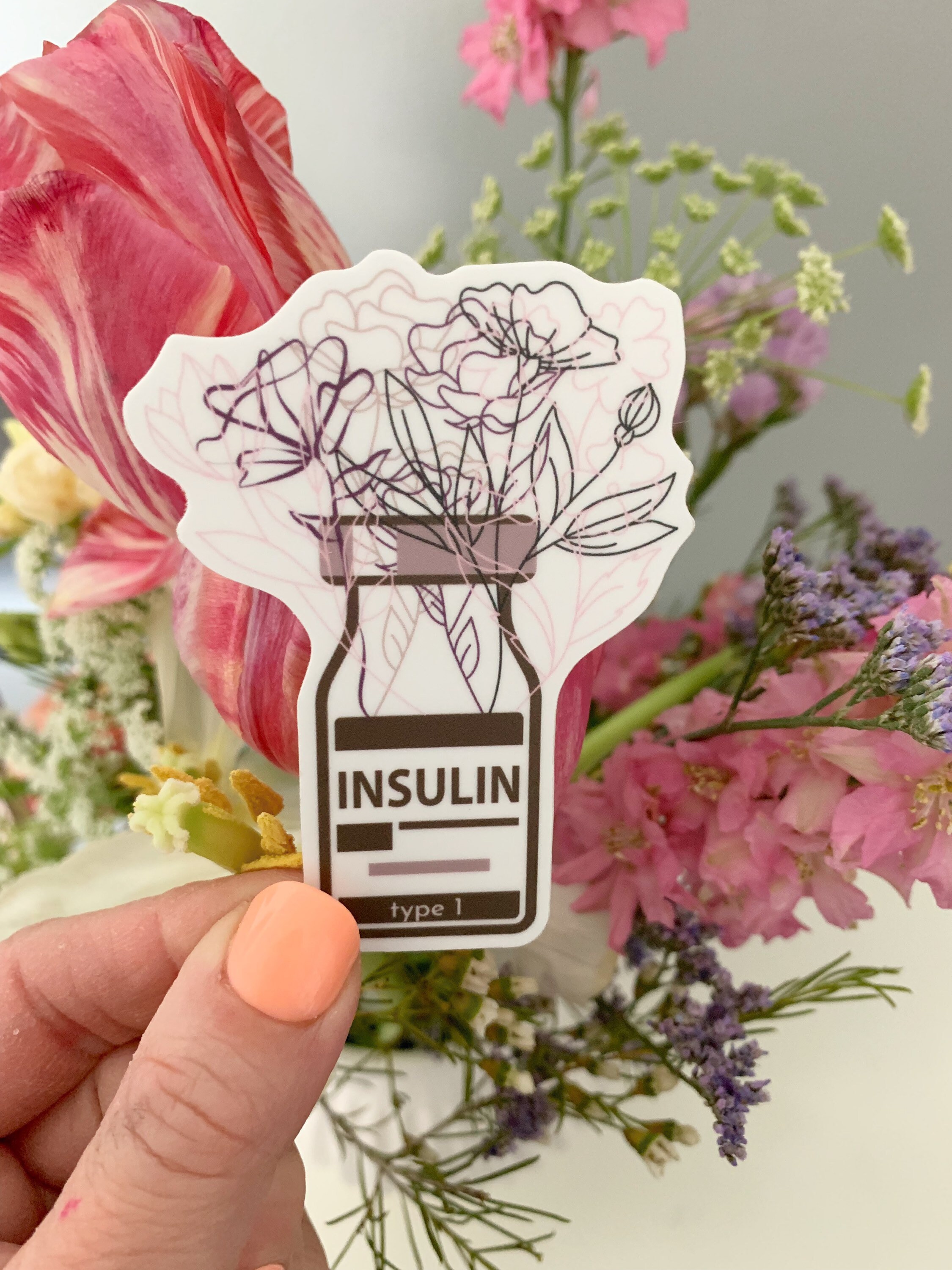 Insulin Sticker, Insulin Stickers, Type 1 Diabetes Stickers, T1D ...