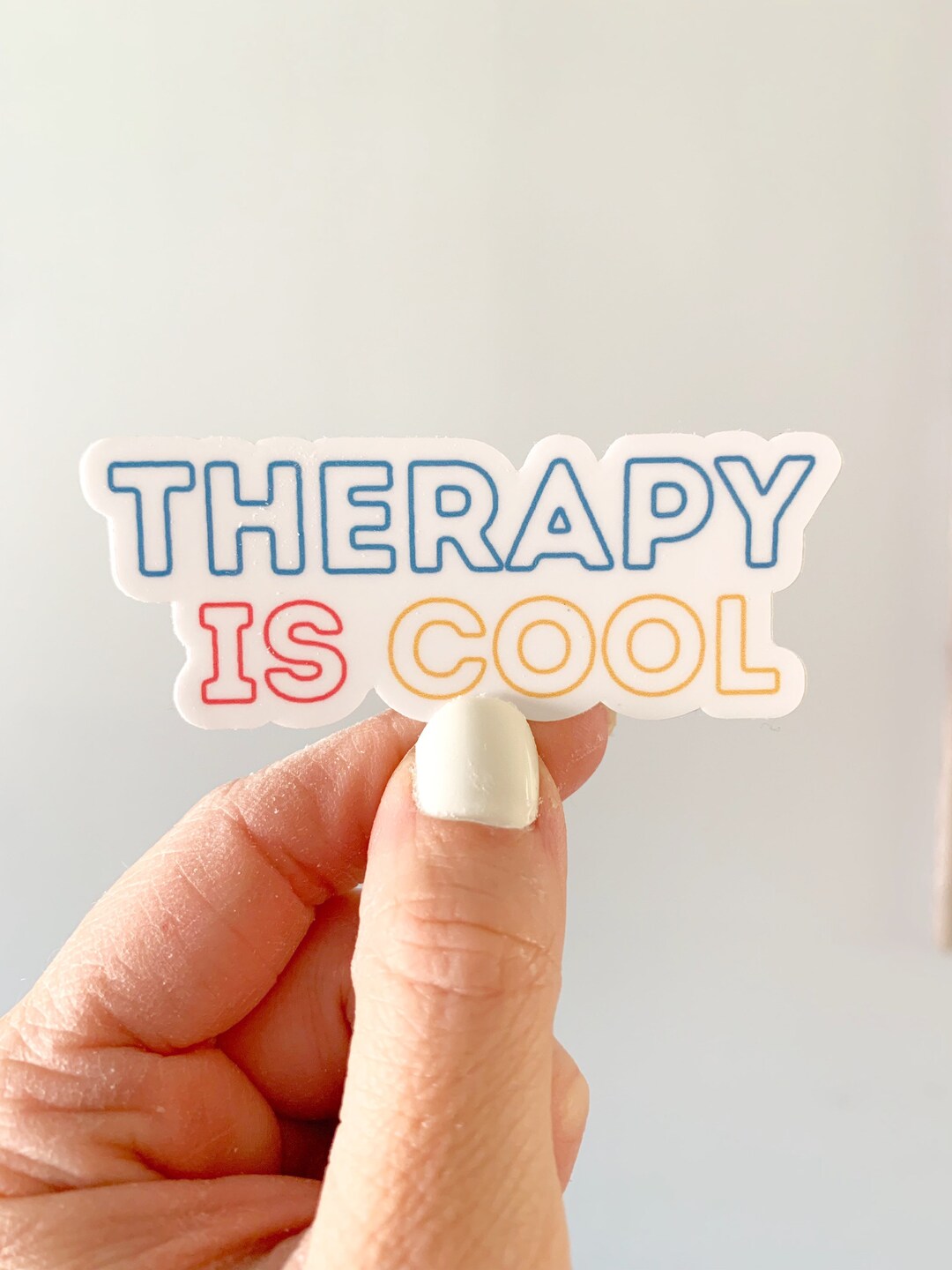 Therapy is Cool Vinyl Sticker, Mental Health Awareness, Therapy Sticker ...