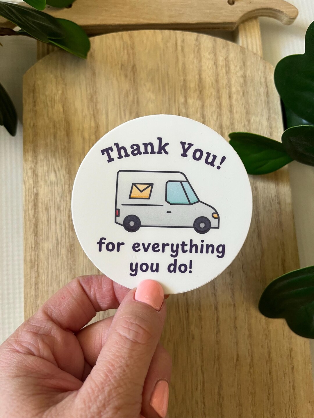 Thank You Mail Carrier Vinyl Sticker, Mailbox Decal - Etsy