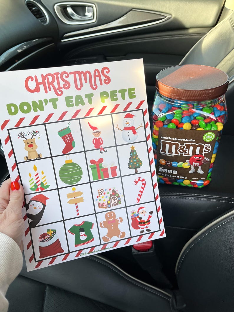 Christmas Don't Eat Pete Game, Printable Board (digital Download) - Etsy