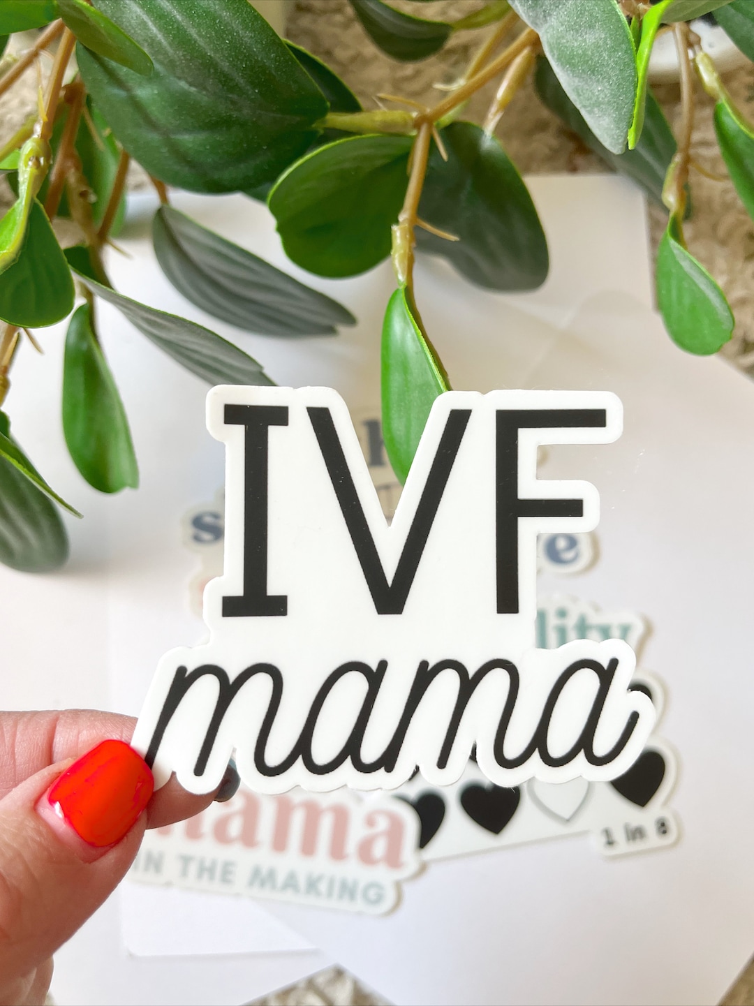 IVF Mama Sticker, Ivf Sticker, One in Eight, Infertility Awareness ...
