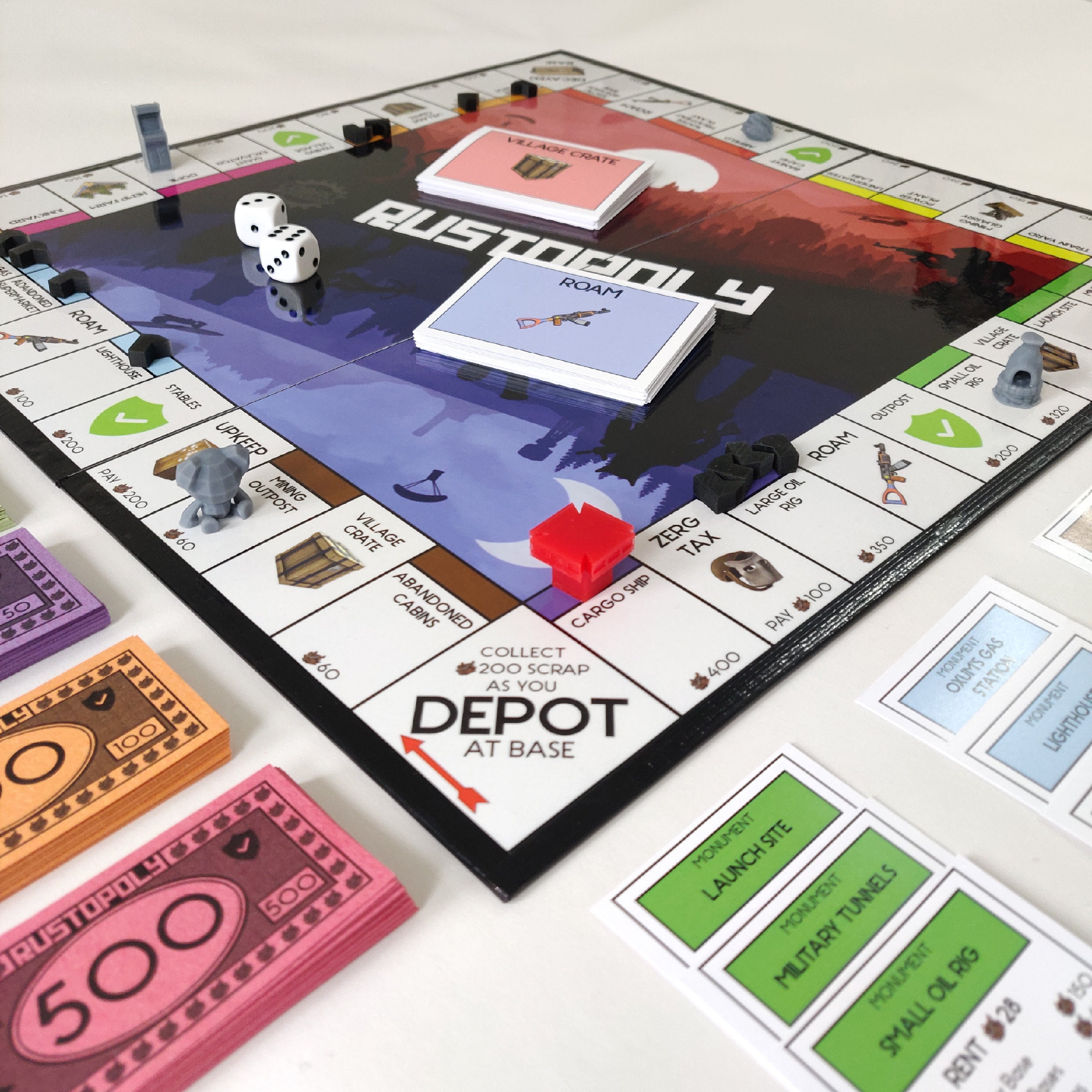 Rustopoly Rust Board Game Rust Themed Property Buying Game Gift for ...