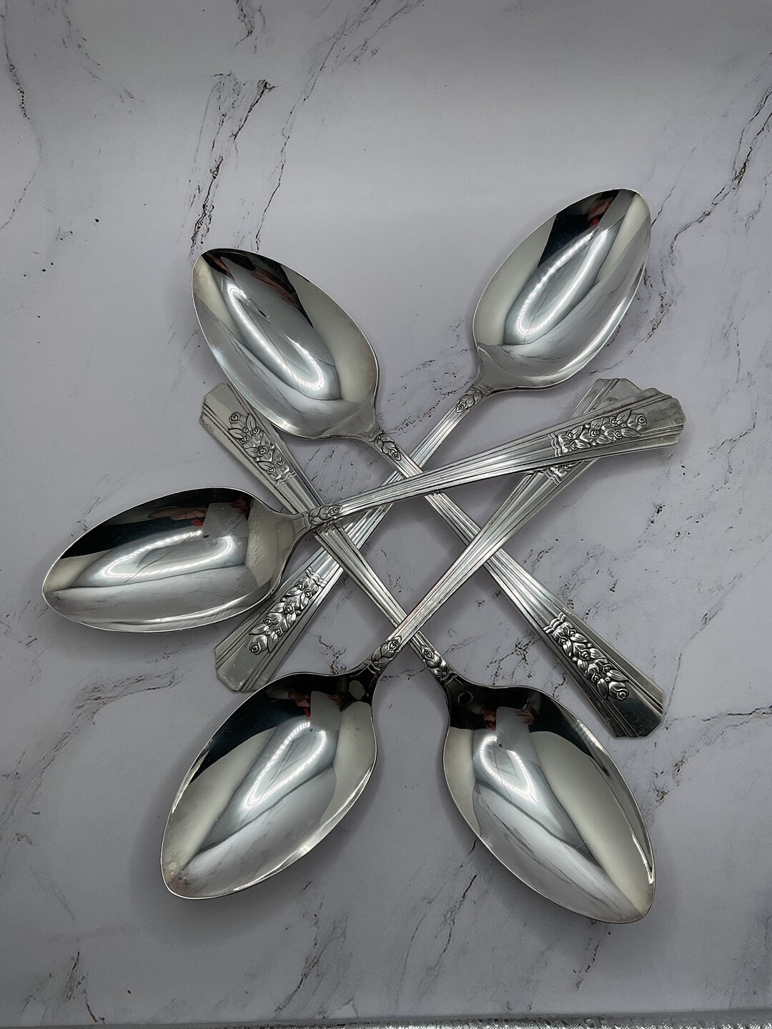 1938 Rosalie Pattern Silver Plate Tablespoons Wm. A. Rogers A1 Plus by ...