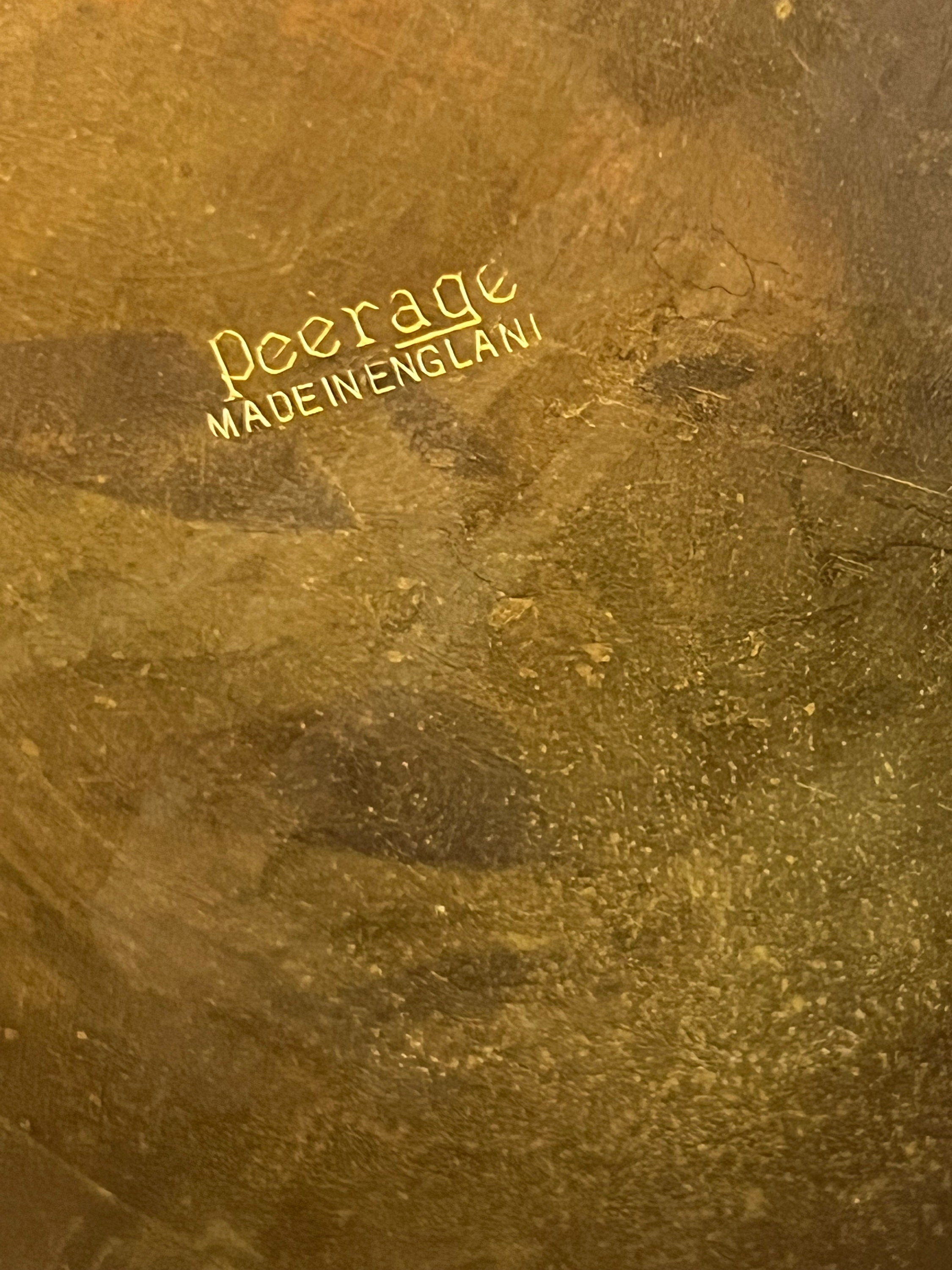 Peerage Brass Pitcher Made in England Vintage 11.5 Embossed - Etsy