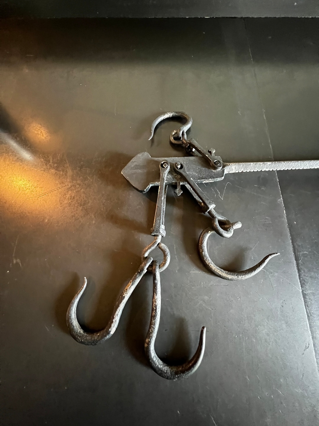 Antique Cast Iron Hanging Balance Beam Scale Old Farm or Mercantile ...