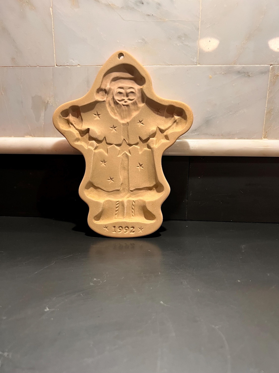 Vintage Brown Bag Cookie Art 1992 Santa Cookie Mold, Christmas Santa ...