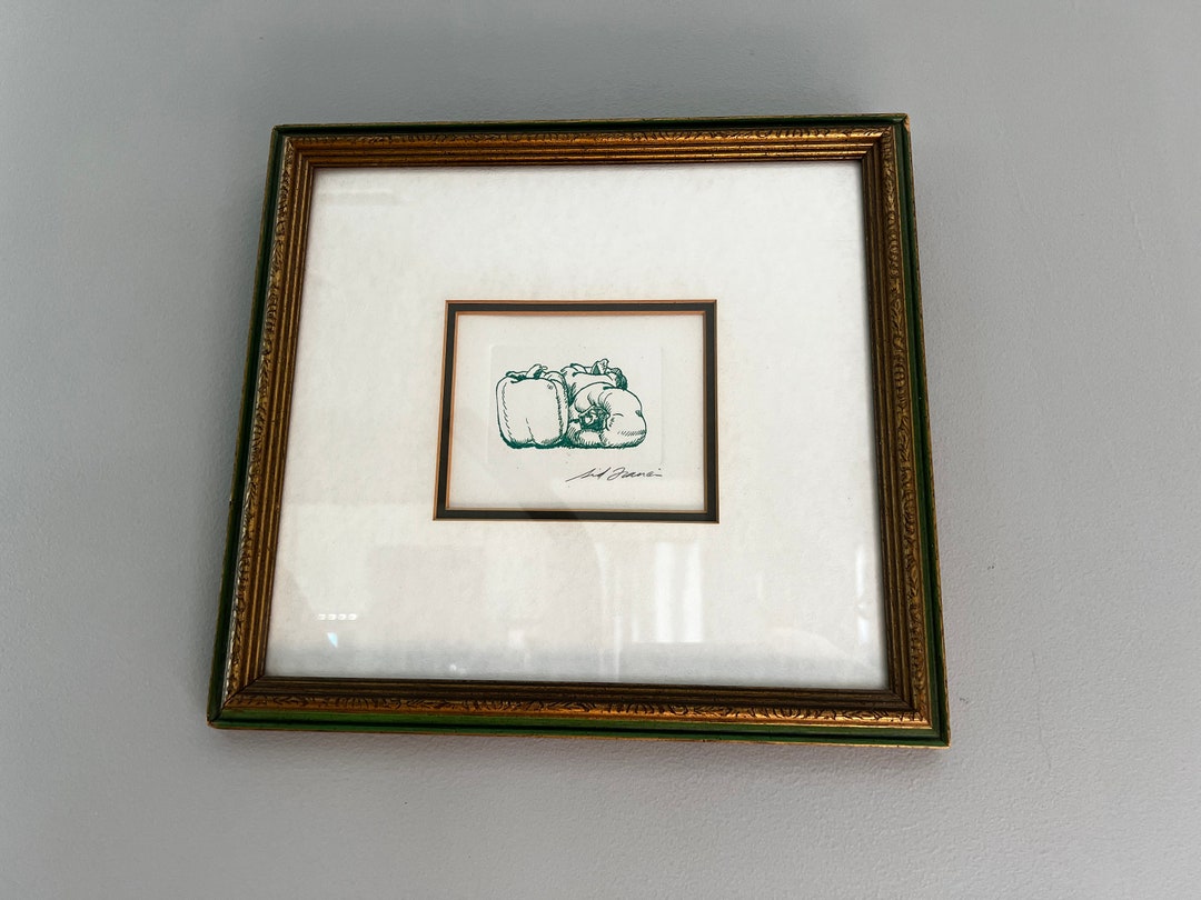 Vintage “peppers” Original Signed Etching by Artist: Sid Francis - Etsy