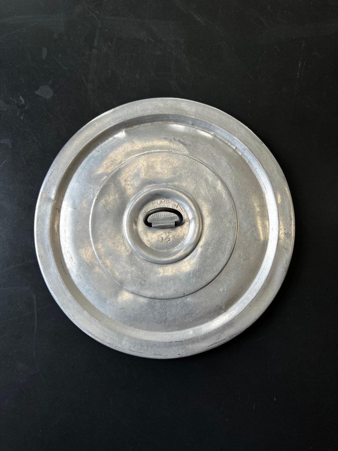 Vintage Pure Aluminum 6 1/2 Inch Lid Made in U.S.A. - Etsy