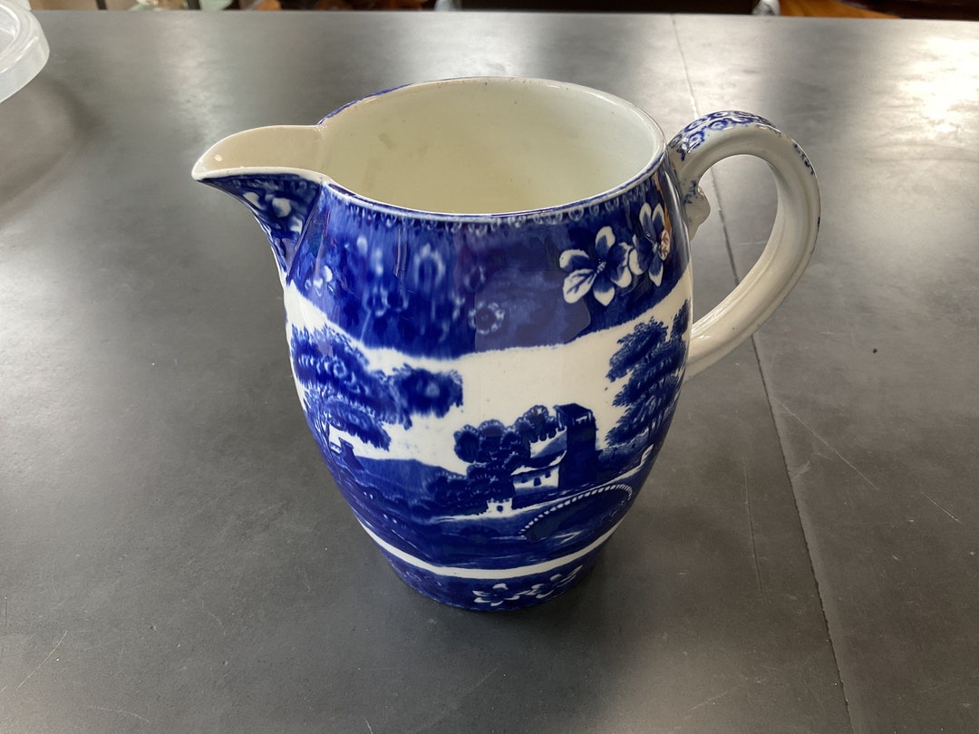 Blue and White Spode Transferware 6 Pitcher Vintage Copeland - Etsy