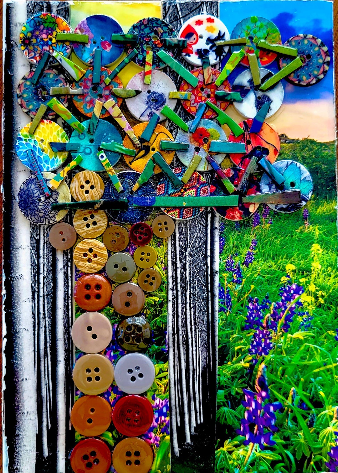 Abstract Tree 3 Puzzle Mosaic Art - Etsy