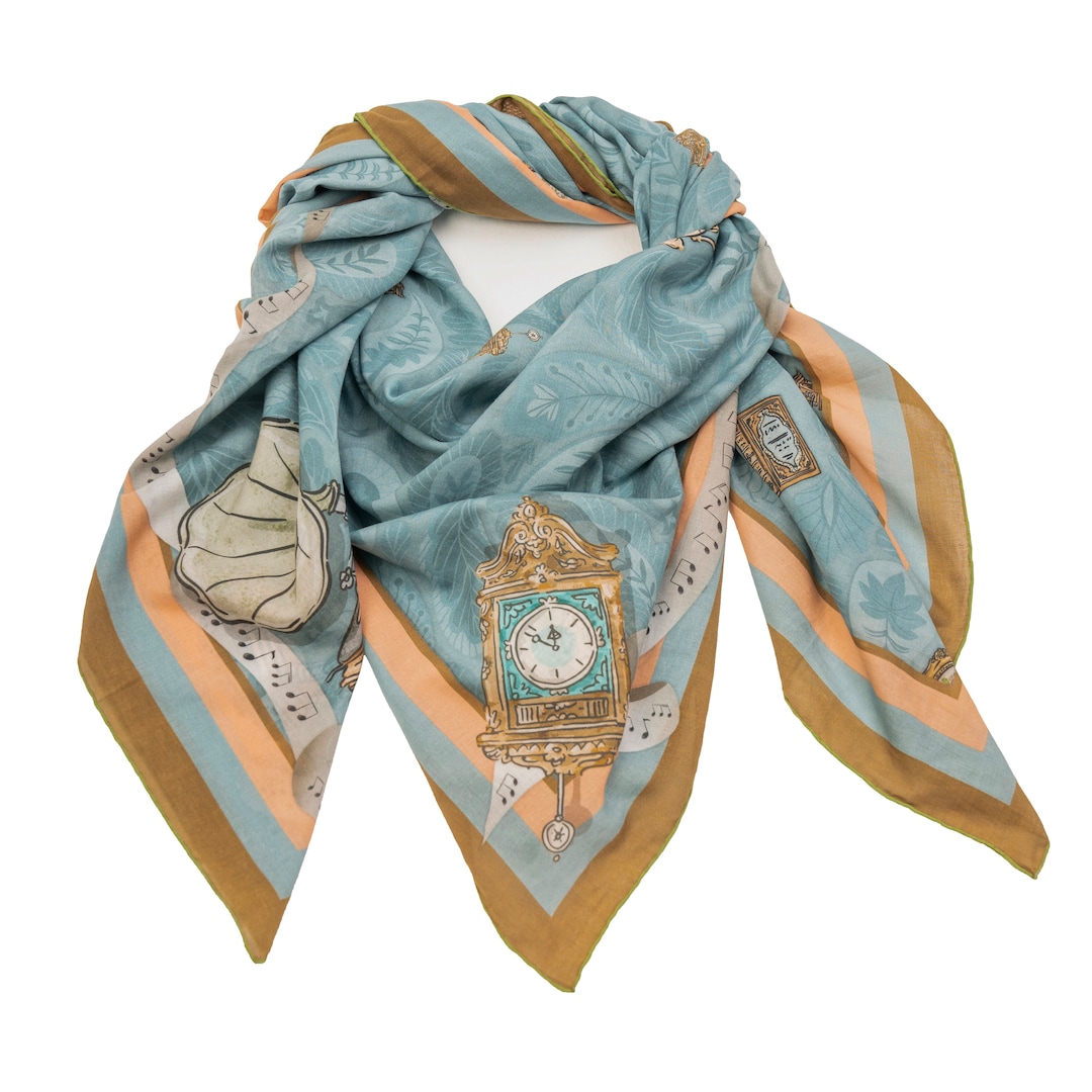 Edith Piaf Cotton Scarf Pareo With Special Velvet Pouch - Etsy