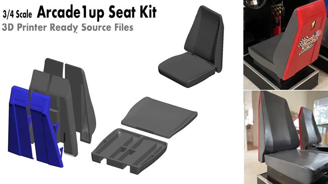 Racing Seats Designed for Arcade 1up Cabinets - Digital Files for 3D ...