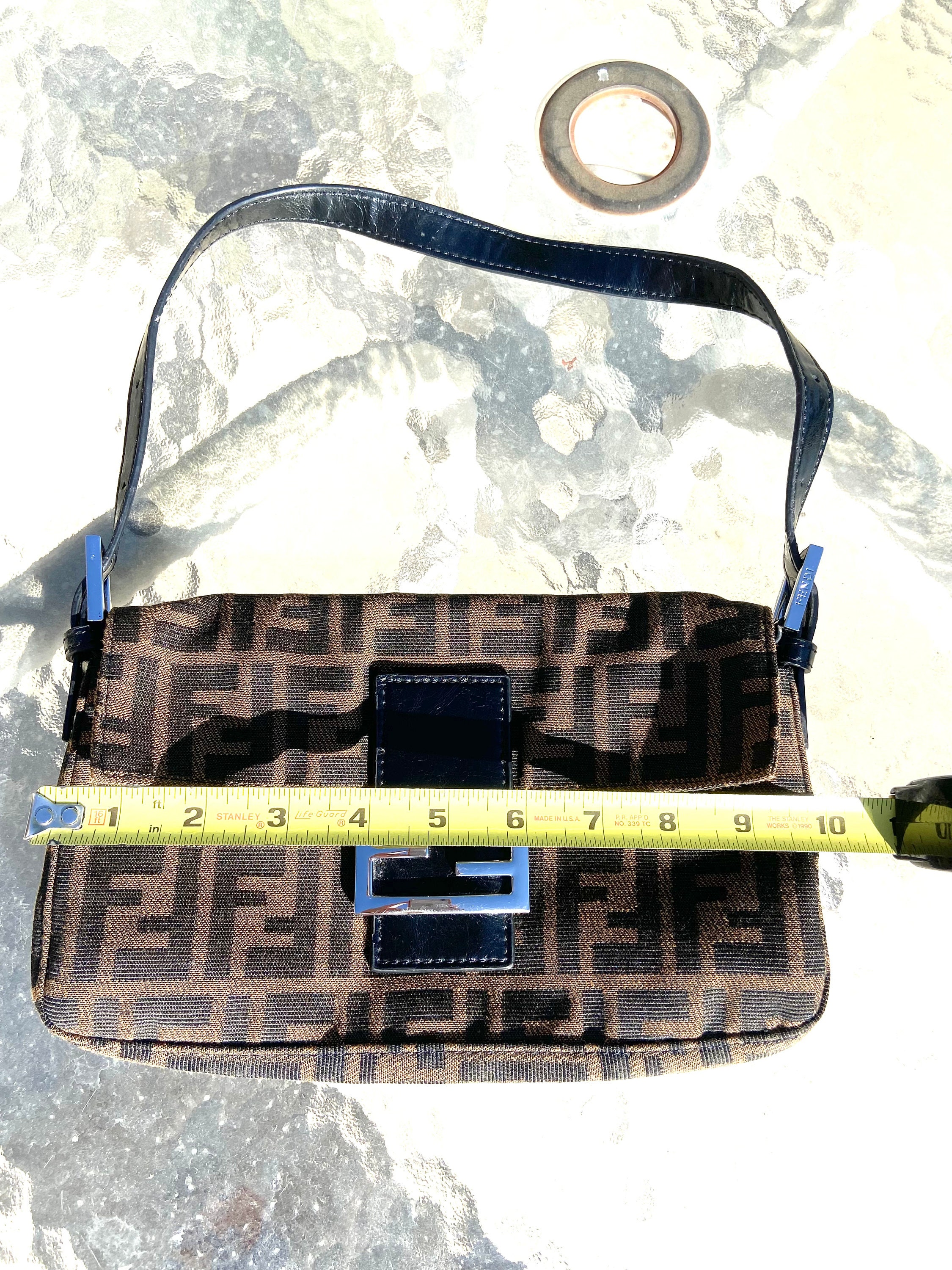 Vintage FENDI Pochette Canvas FF Signatures Shoulder Bag - Etsy