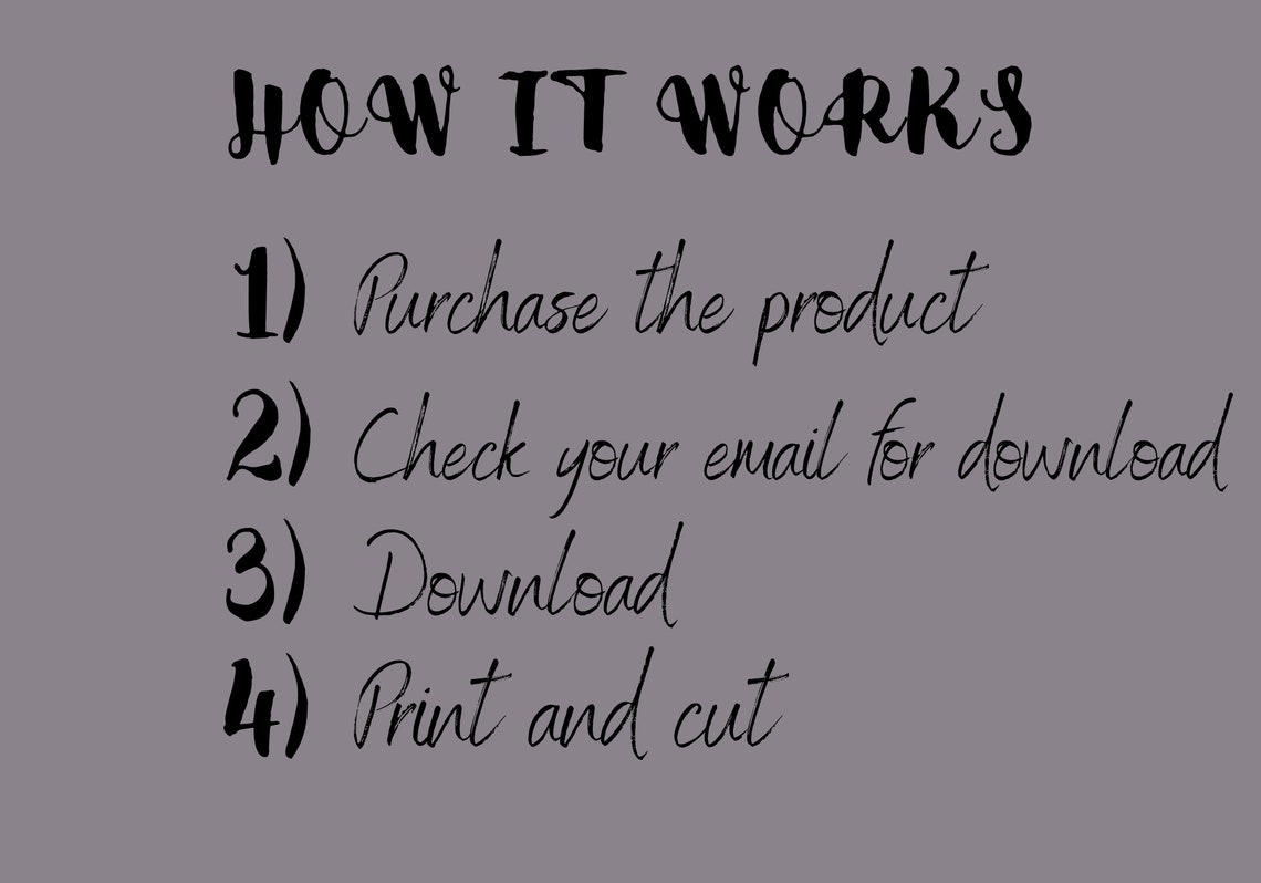 Printable Decal Instruction Card , Decal Application, Decal ...
