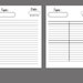 Printable Notes Pages | Print at Home Planner Pages Note Taking Pack ...