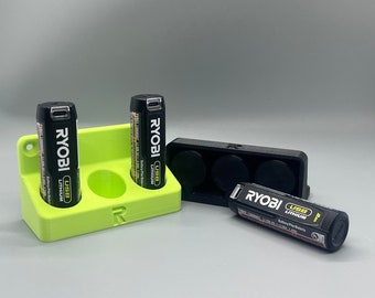 Ryobi USB Lithium Battery Holder Wall Mount - Battery Storage - Etsy
