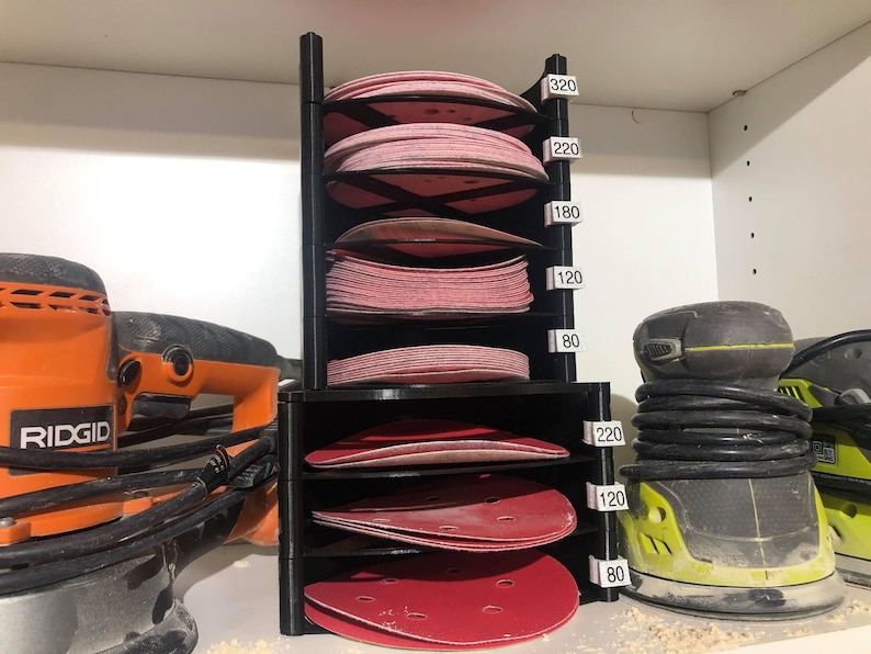 Sandpaper Organizer: Stackable 5