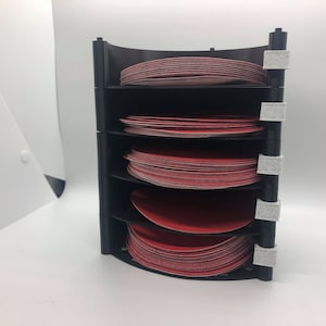 Sandpaper Organizer: Stackable 5" & 6" Sandpaper Holder - Etsy