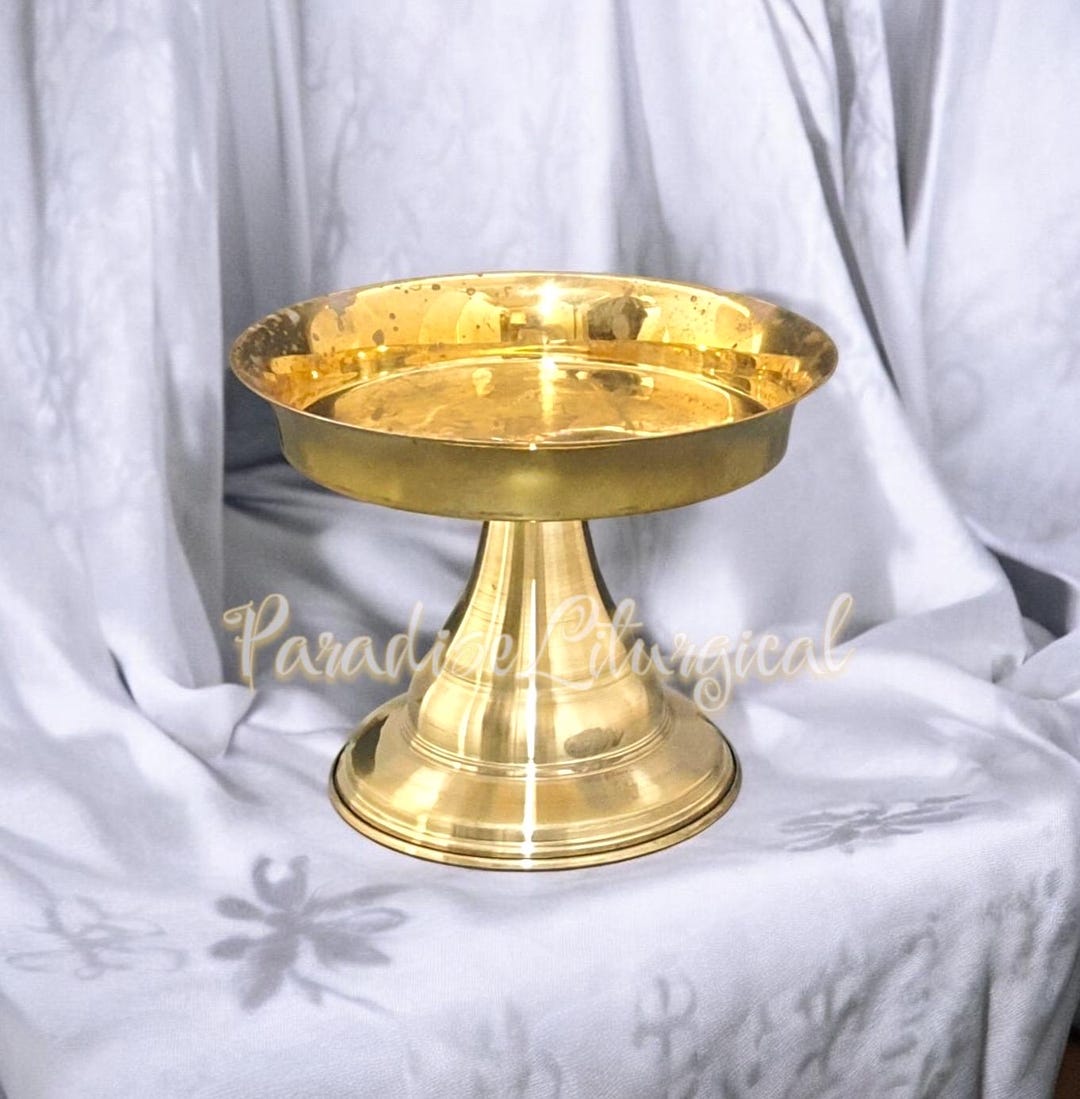 Indian Orthodox Malankara Paten Golden Church Liturgy Holy Communion ...